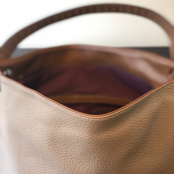 Sondra Roberts | Bags | Sondra Roberts Sr2 Large Tan Hobo Bag With ...